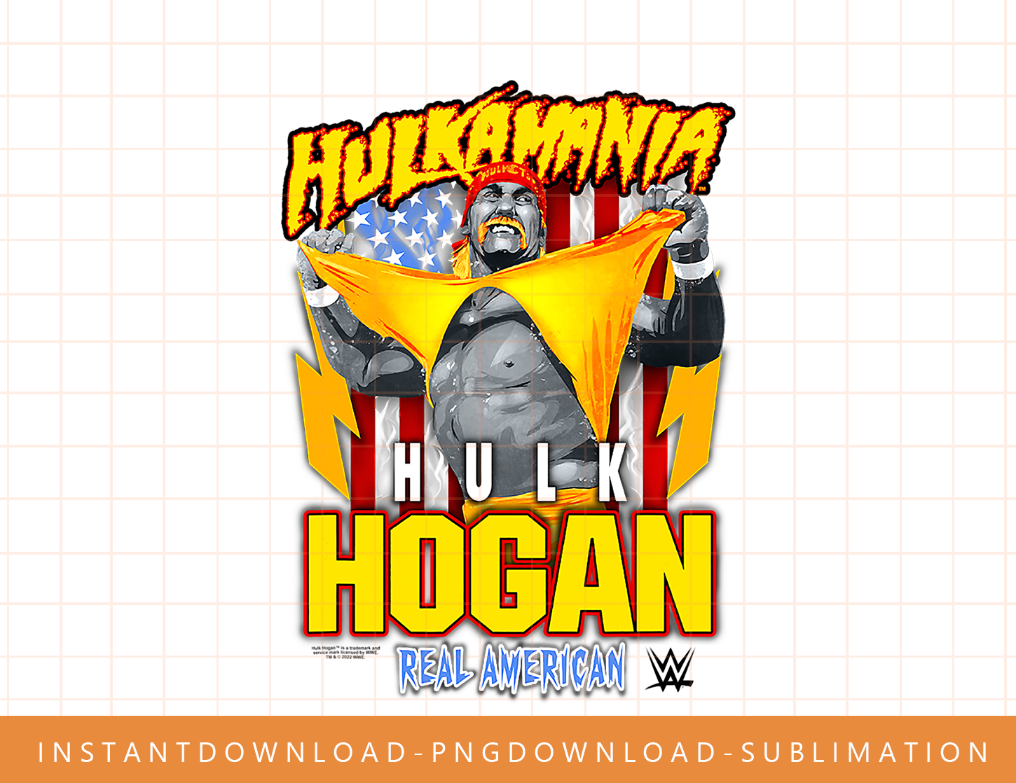 WWE Hulk Hogan Hulkamania Real American Ripped T-Shirt copy | Inspire ...