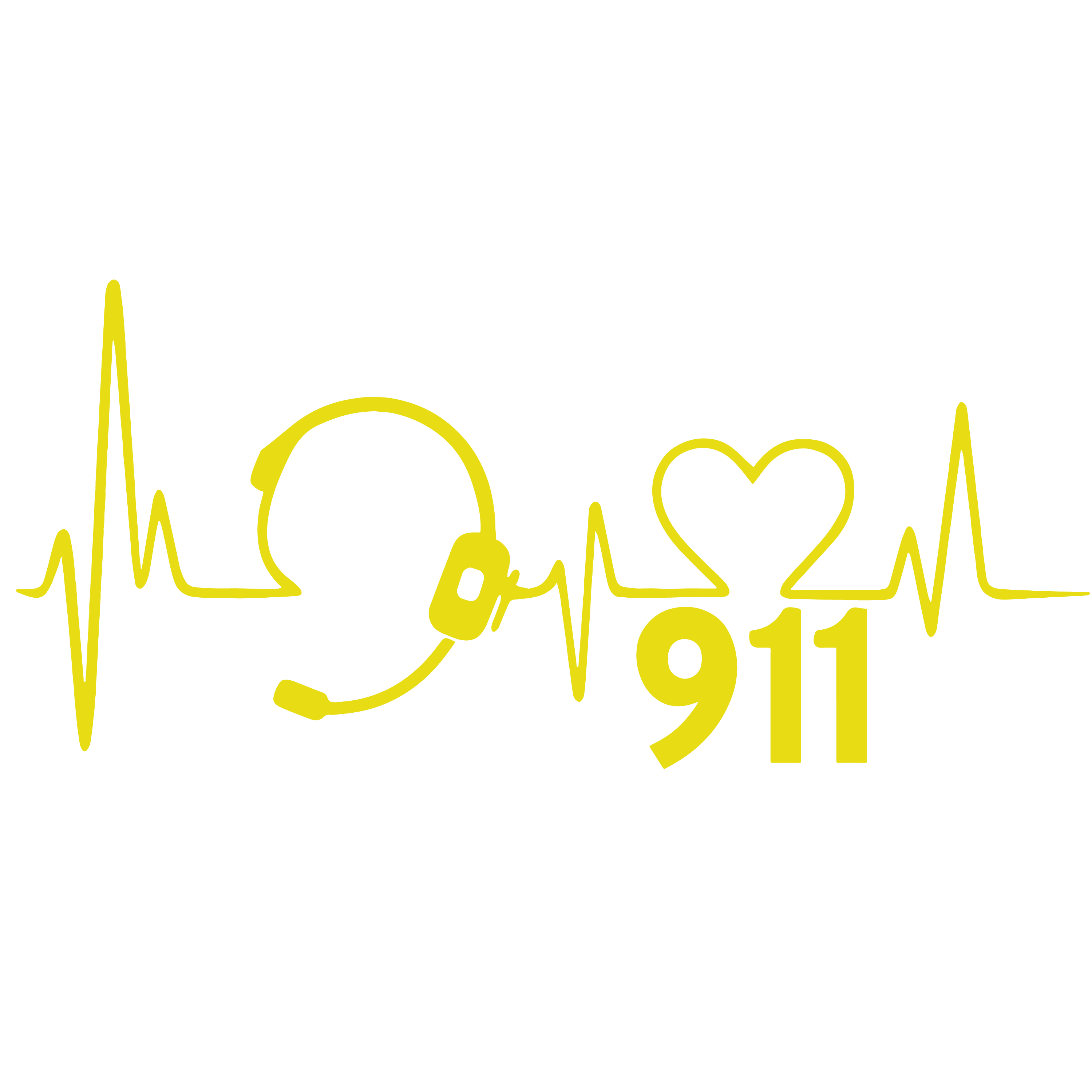 HEARTBEAT DISPATCH 911 SVG DXF EPS PNG FILE | Inspire Uplift