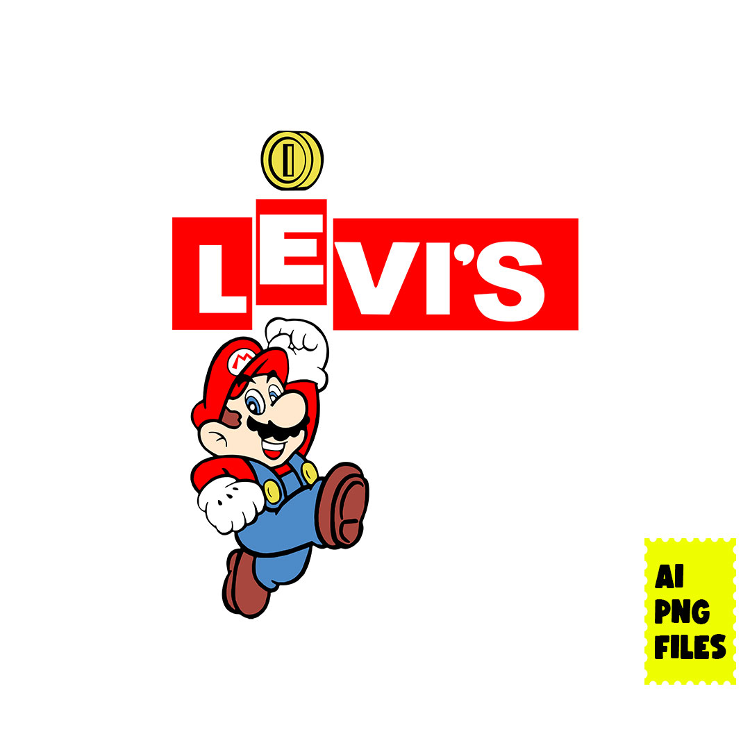 Super Mario Levi's Png, Levi's Logo Png, Super Mario Png, Ca | Inspire ...