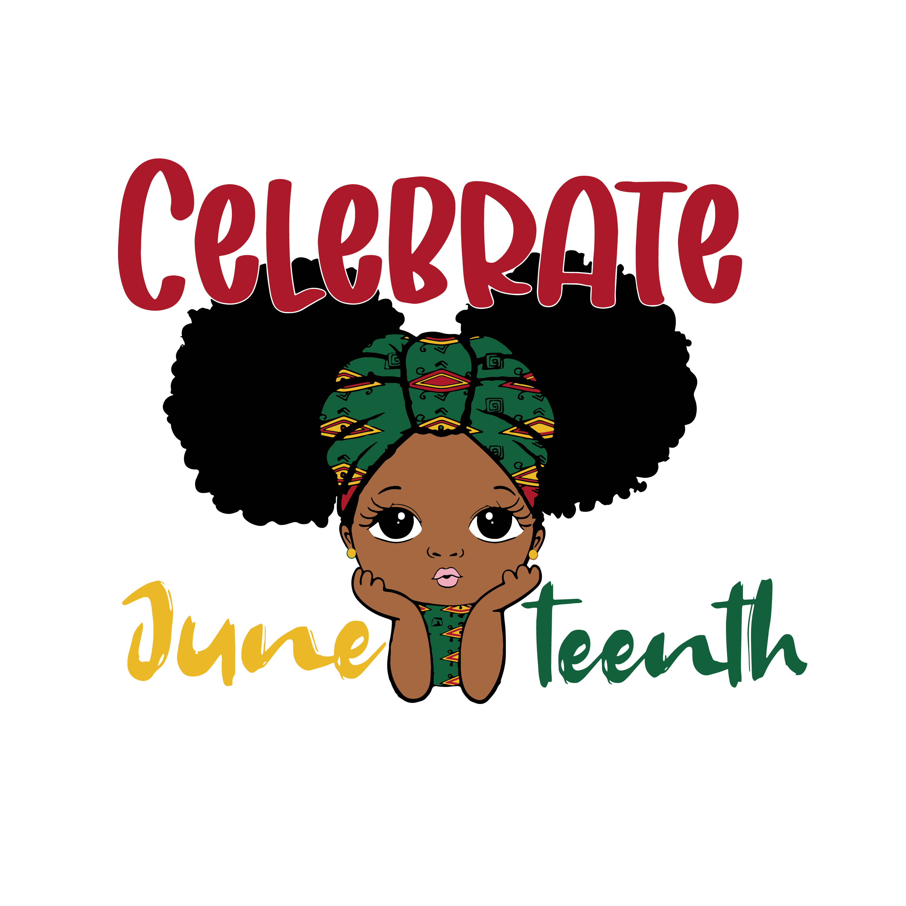 Baby Girl Celebrate Juneteenth SVG, Afro Baby Girl Juneteent - Inspire ...