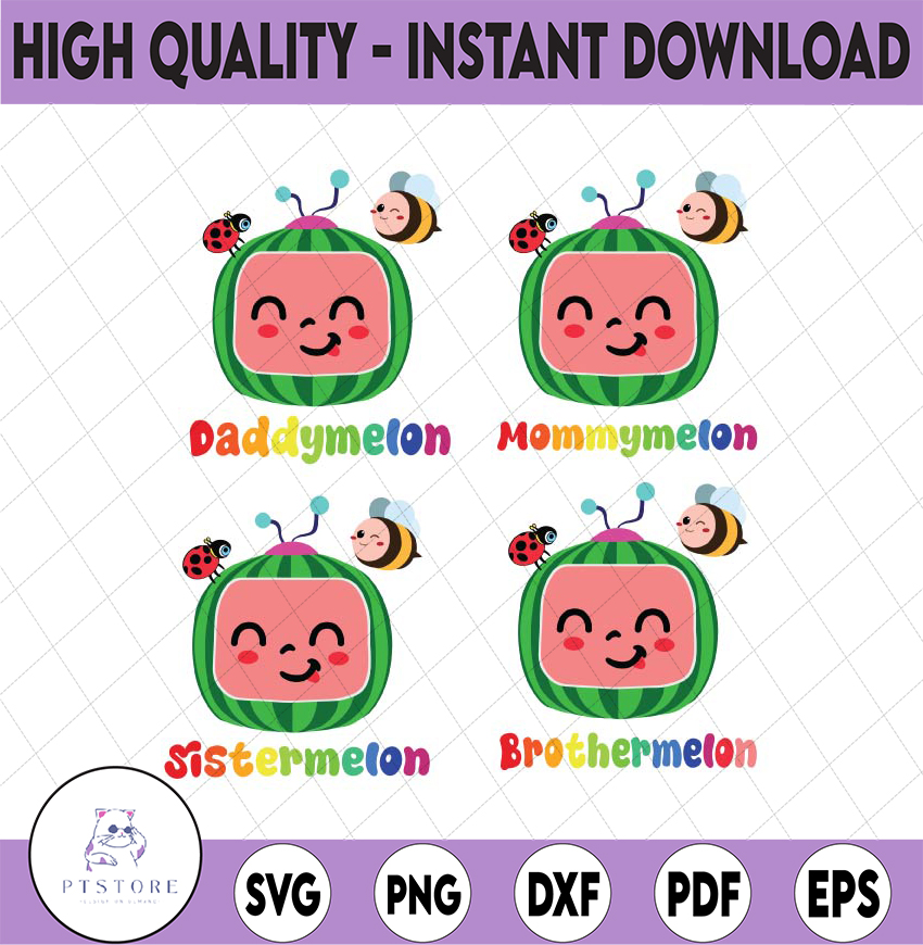Birthday Family Watermelon Svg File, Daddymelon Mommymelon B - Inspire ...