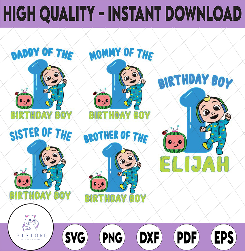 Personalized Coco melon birthday Svg Png, Customized Cocomel | Inspire ...