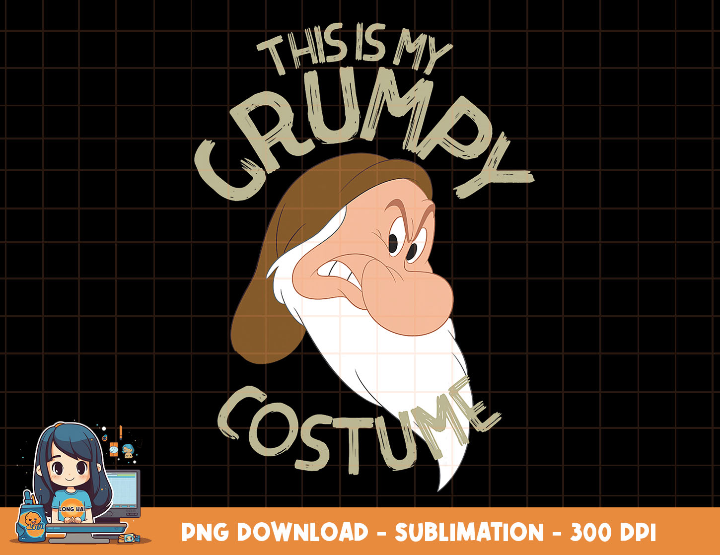 Disney Snow White This Is My Grumpy Costume Halloween png, s | Inspire ...