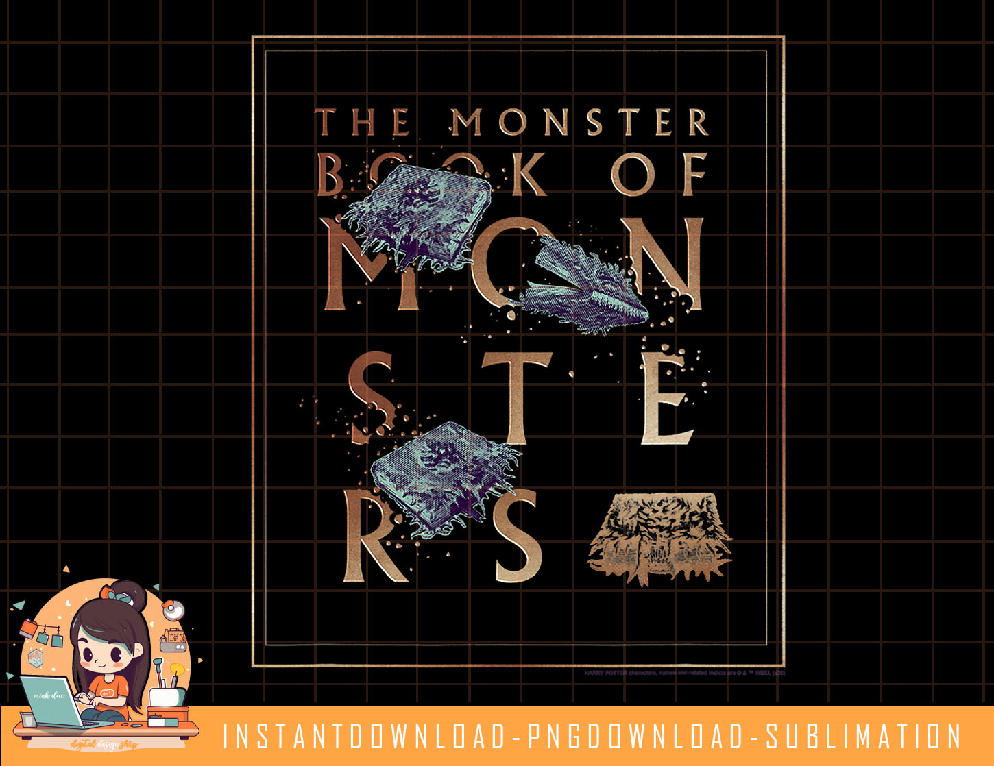 Harry Potter The Monster Book of Monsters png, sublimate, di - Inspire ...