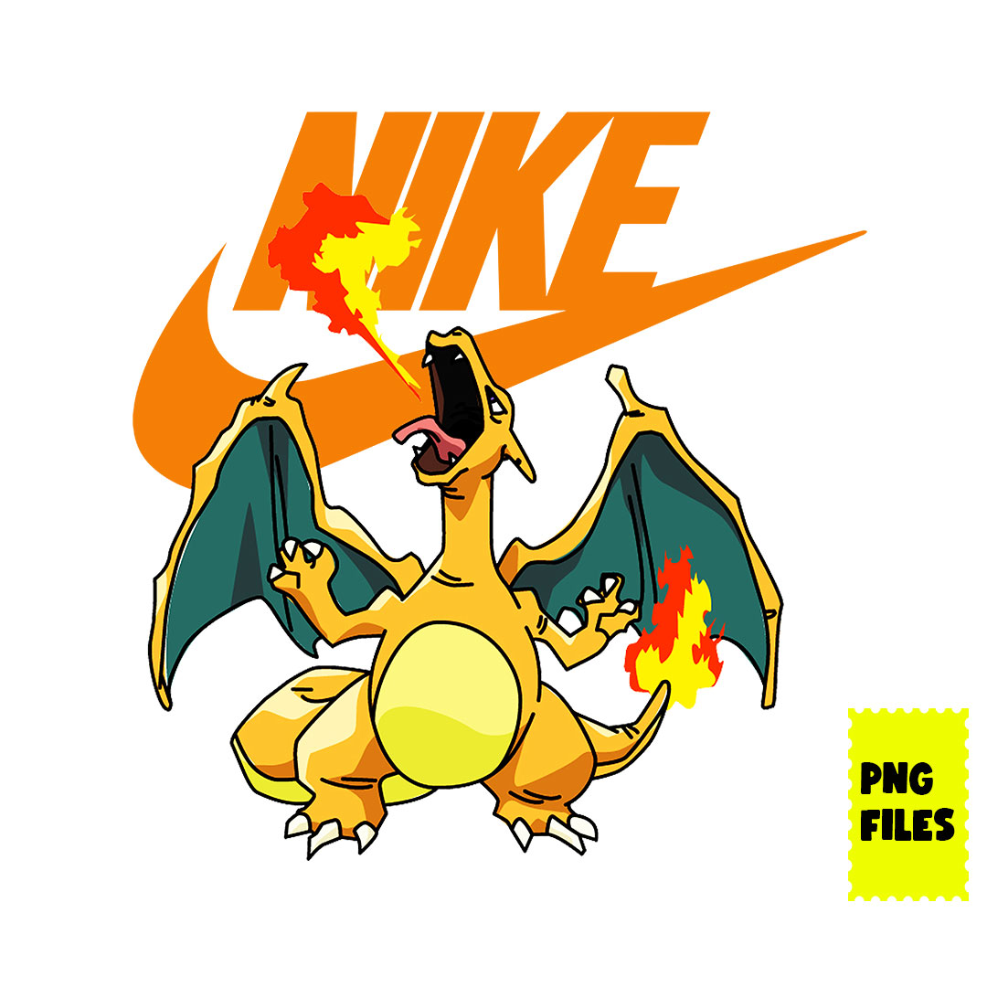 Charizard With Nike Png, Nike Logo Png, Charizard Png, Pokem | Inspire ...