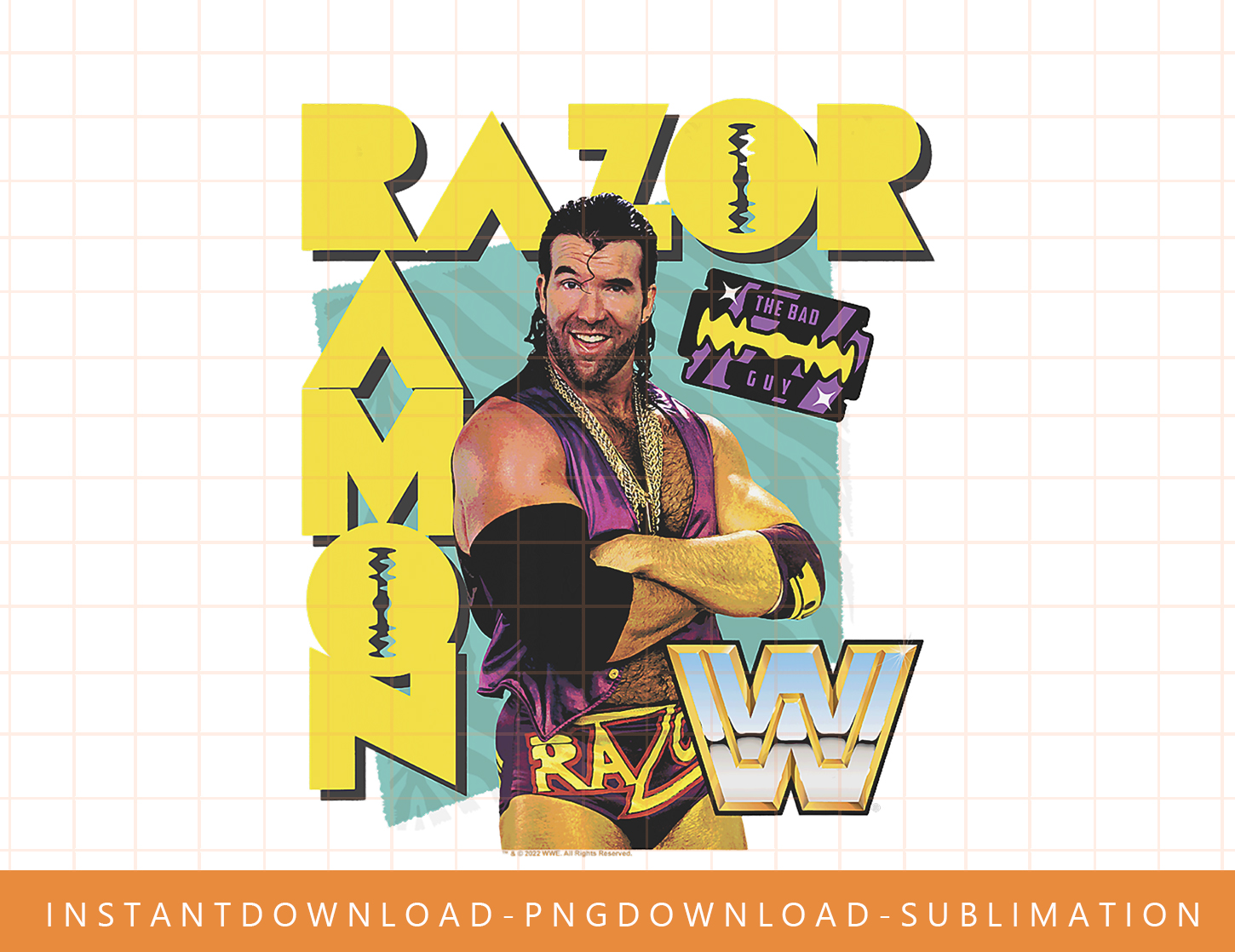 WWE Razor Ramon Retro Wrestler T-Shirt copy - Inspire Uplift WWE Razor Ramon Retro Wrestler T-Shirt copy - Inspire Uplift
