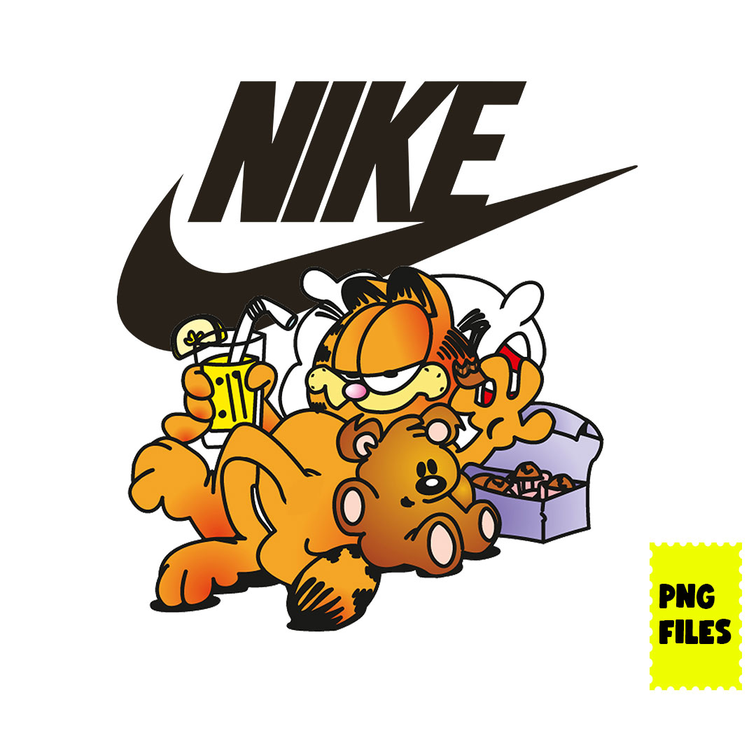 Nike Garfield Png, Garfield Swoosh Png, Nike Logo Png, Garfi - Inspire ...