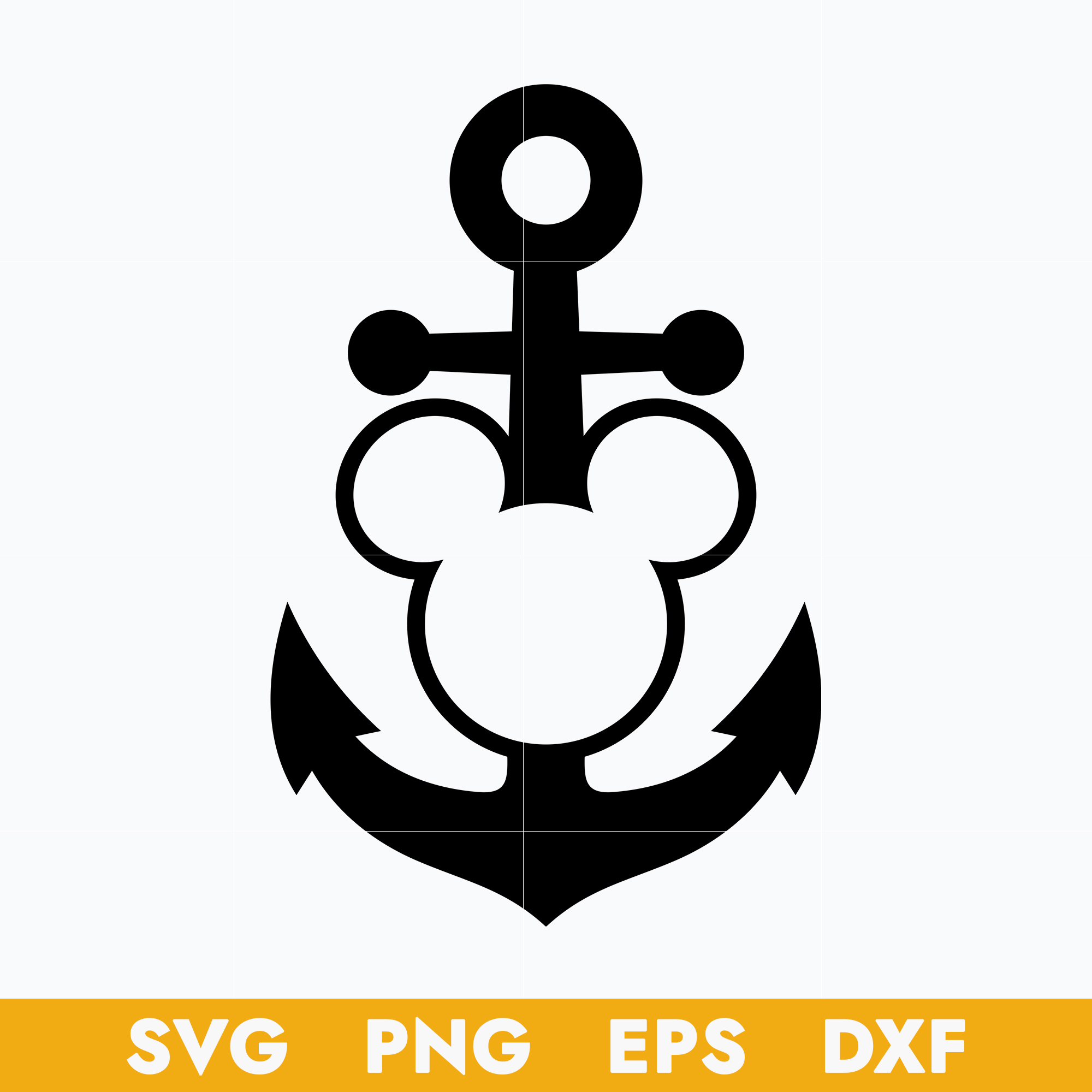 Mickey Anchor Svg Disney Cruise Svg Disney Vacation Svg M Inspire Uplift