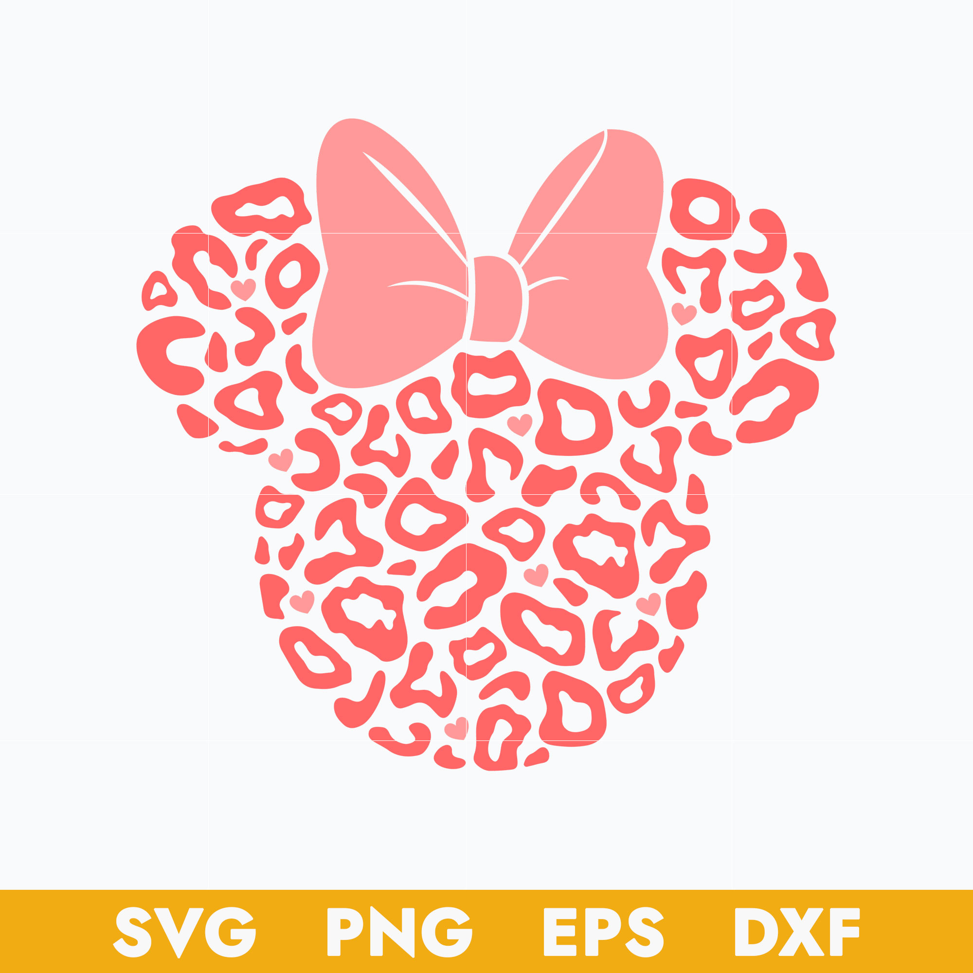 Leopard Skin Minnie Svg, Minnie Mouse Svg, Disney Svg, Png D | Inspire ...