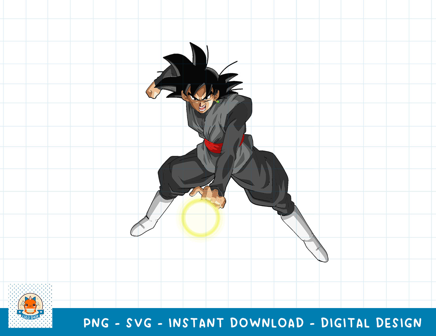 Black Goku Dragon Ball Z Svg, png, digital download, anime | Inspire Uplift
