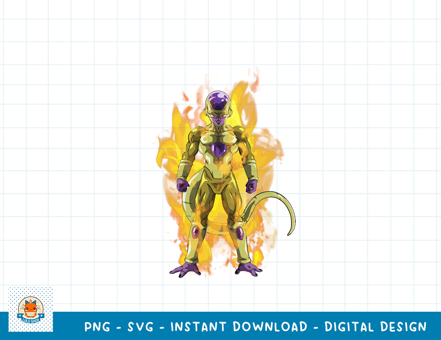 Freezer Golden Dragon Ball Z Svg, png, digital download, an - Inspire ...