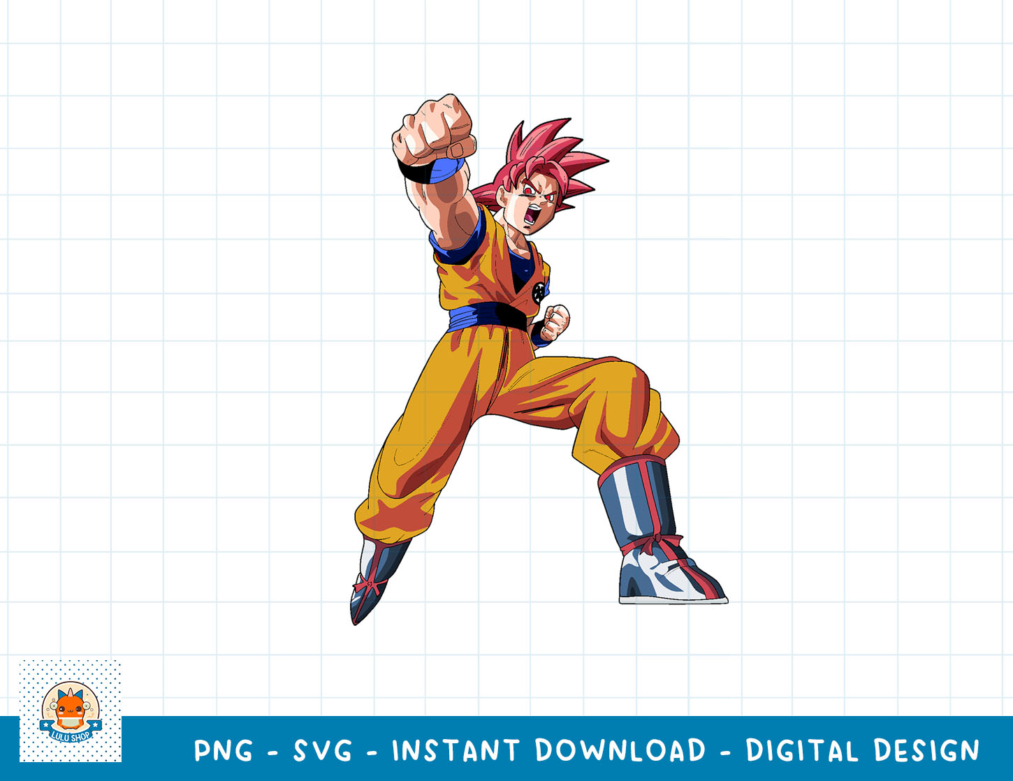 Goku God 2 Dragon Ball Z Svg, png, digital download, anime p | Inspire ...