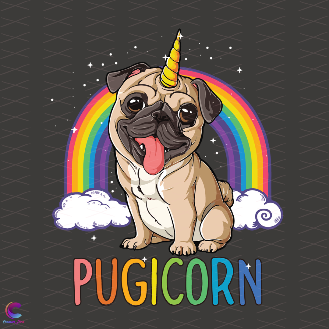 Pugicorn Pug Unicorn Svg, Trending Svg, Pugicorn Svg, Funny | Inspire ...
