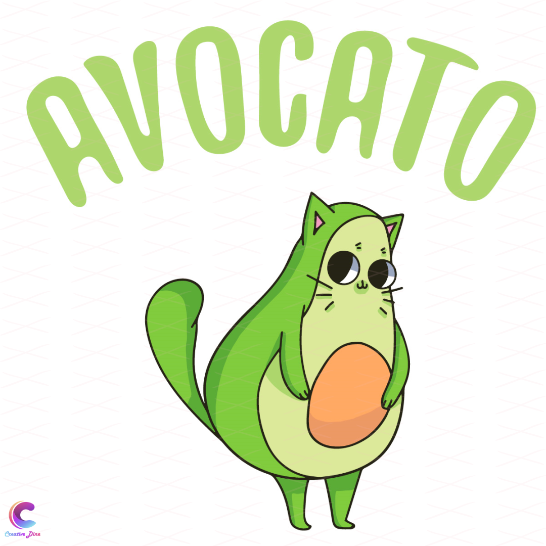 Avocato Svg, Trending Svg, Avocado Svg, Cat Svg, Cute Cat Sv | Inspire ...