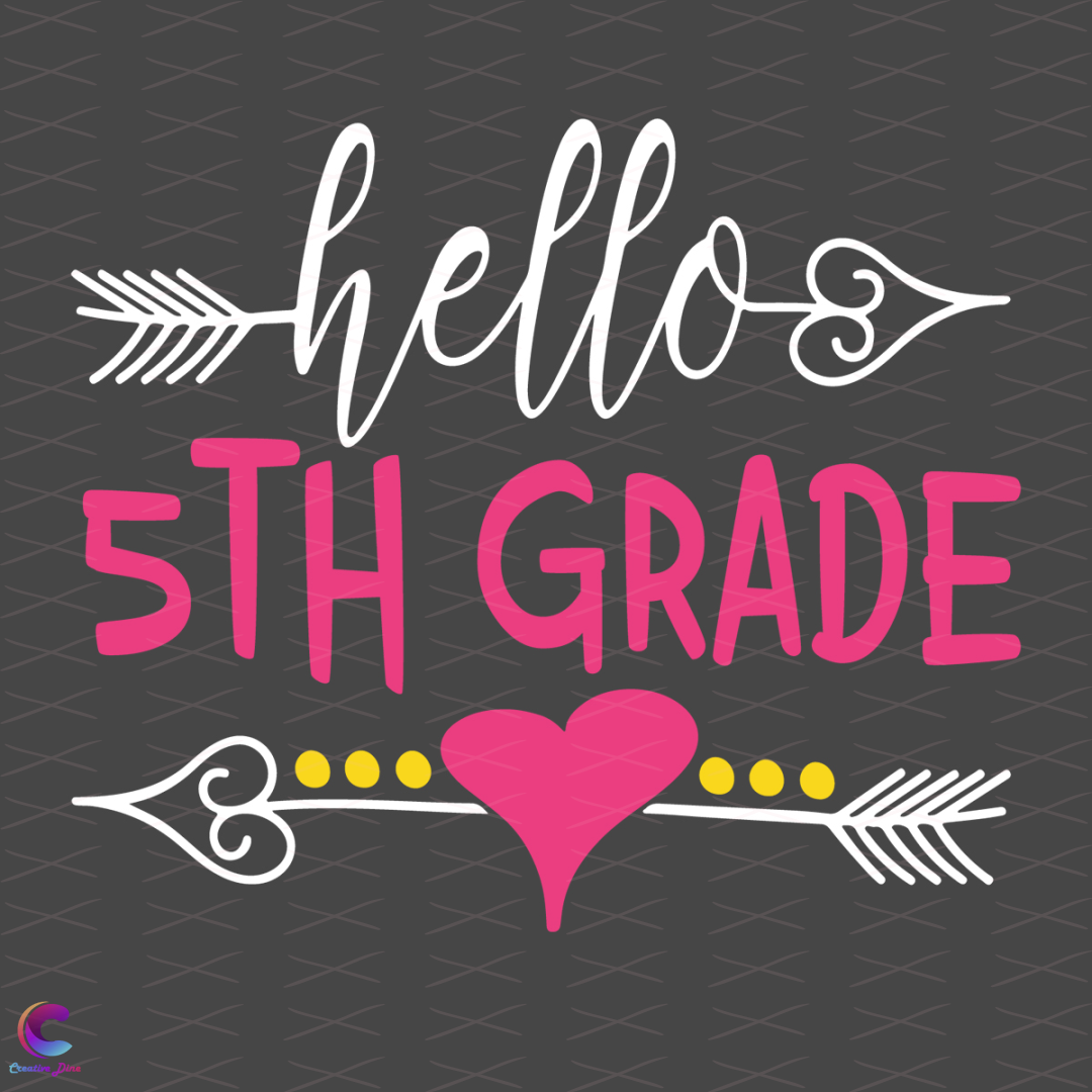 Hello 5th Grade Svg, Back To School Svg, 5th Grade Svg, Hell | Inspire ...