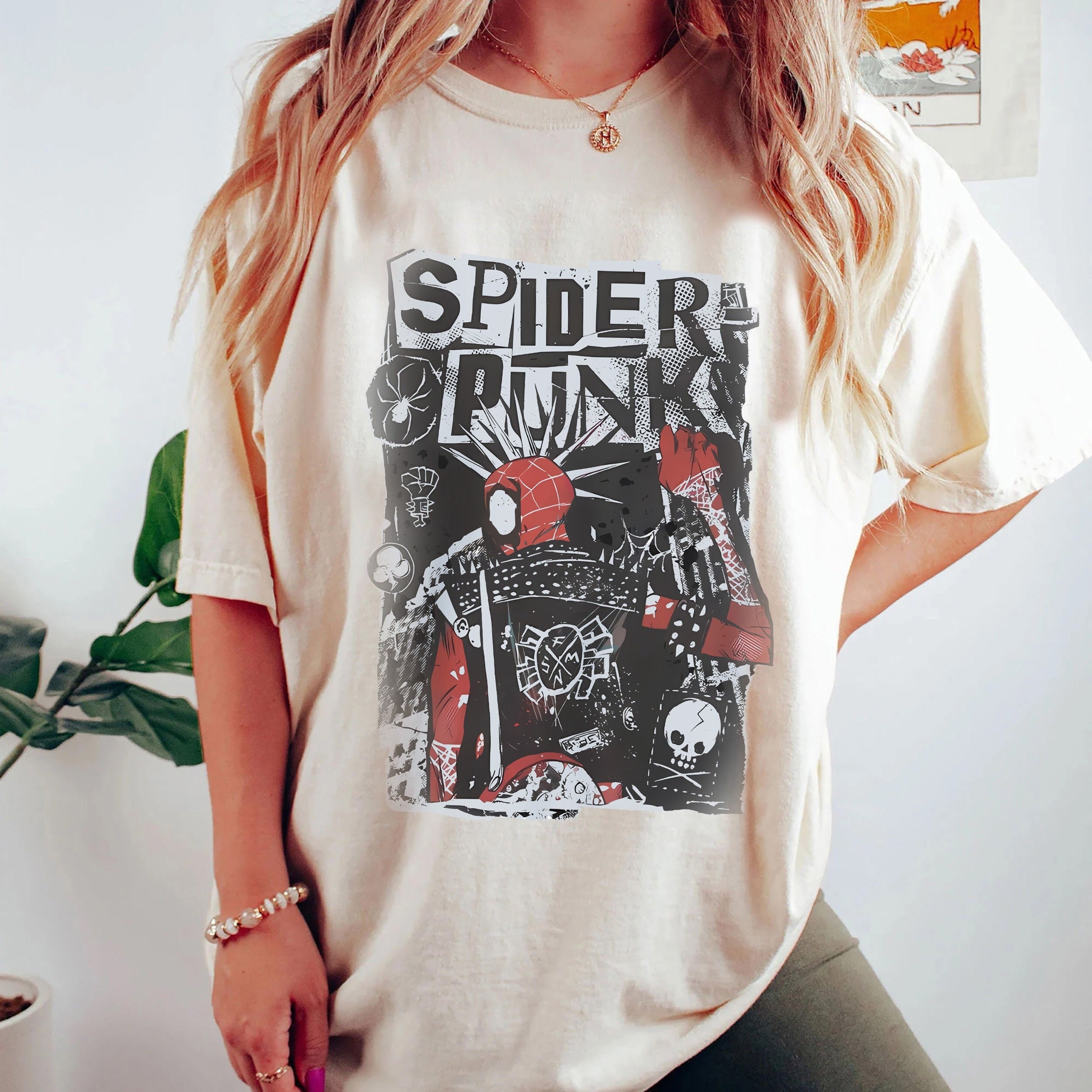 Retro Spider-Punk Comfort Svg, Spider-Punk Svg, Spiderman Co | Inspire ...