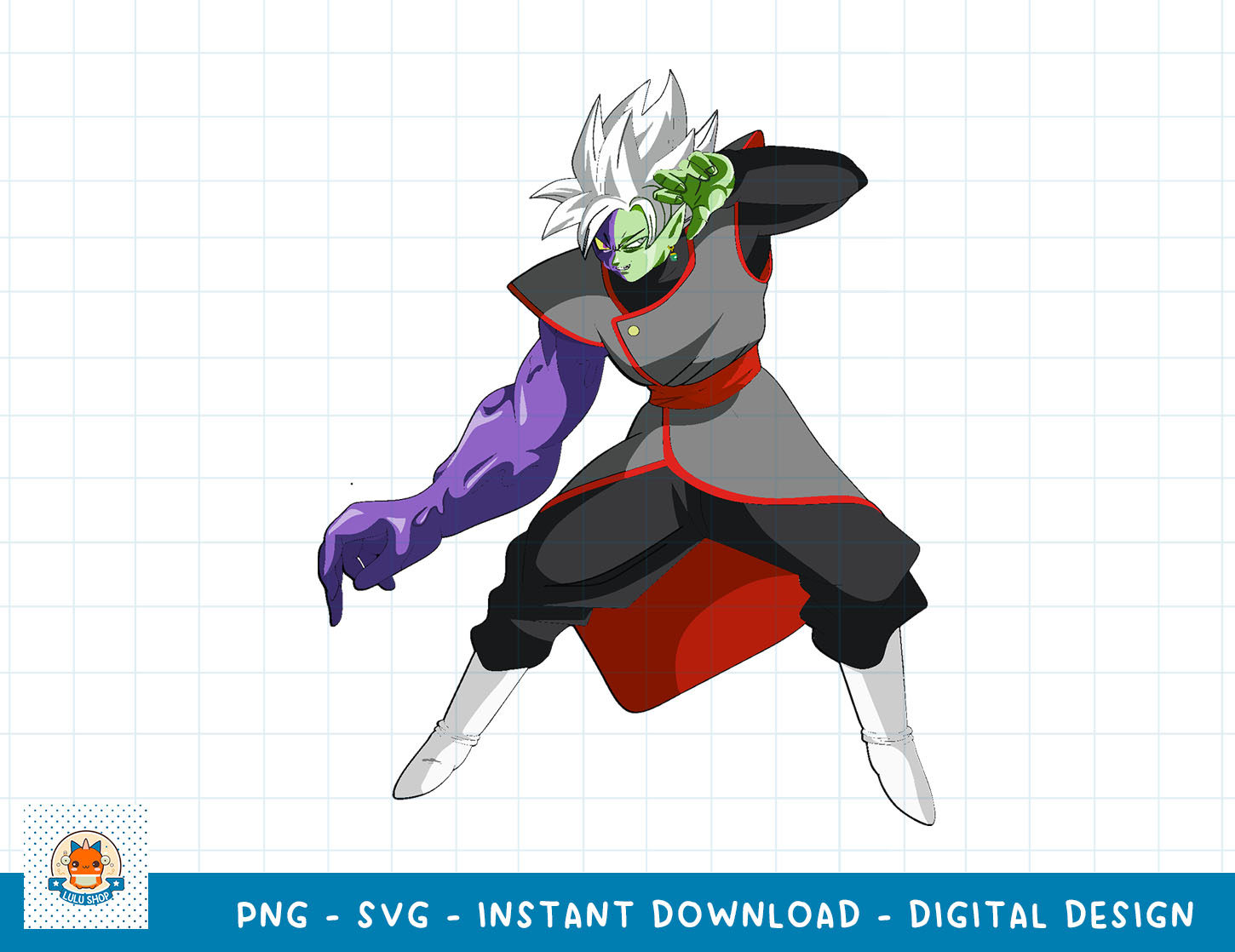 Merged zamasu 2 Dragon Ball Z Svg, png, digital download, a - Inspire ...