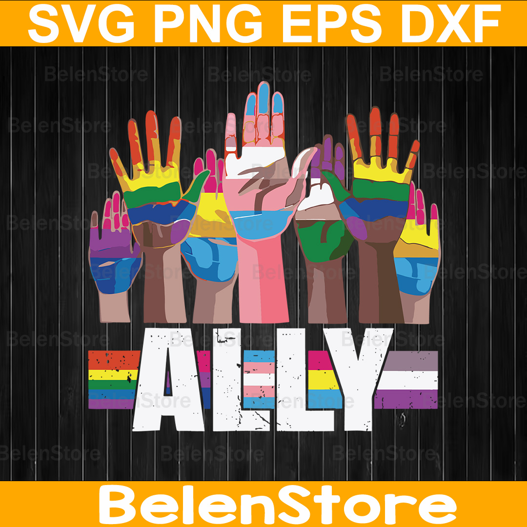LGBTQ A-l-ly Svg, Gay Pride Month Svg, Transgender Svg, Cric | Inspire ...
