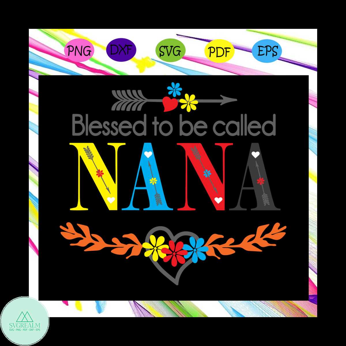 Blessed to be call Nana svg, nana life svg, nana gift svg, g | Inspire Uplift