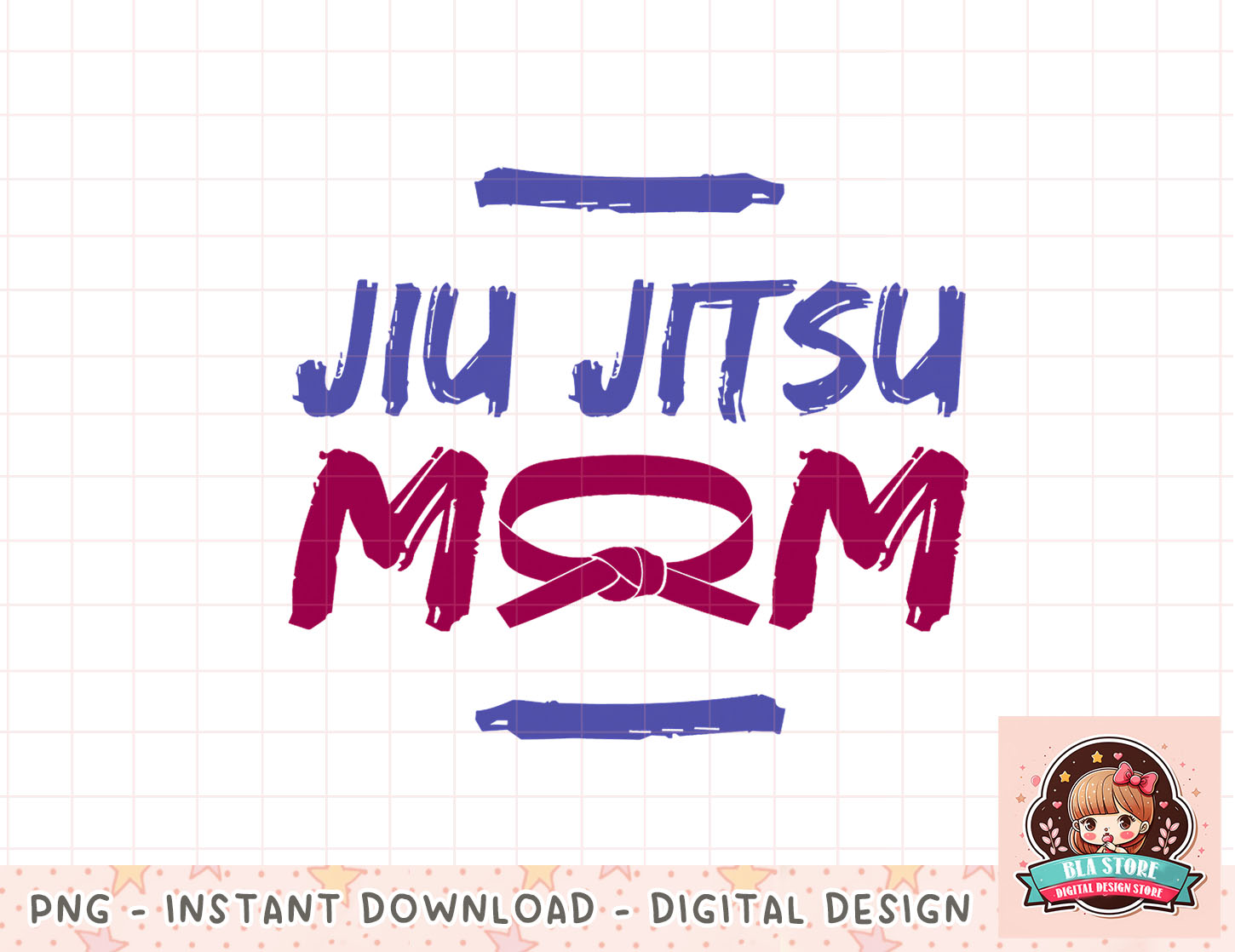 Jiu Jitsu Mom BJJ Mothers Day Gift Jiujitsu png, instant dow | Inspire ...