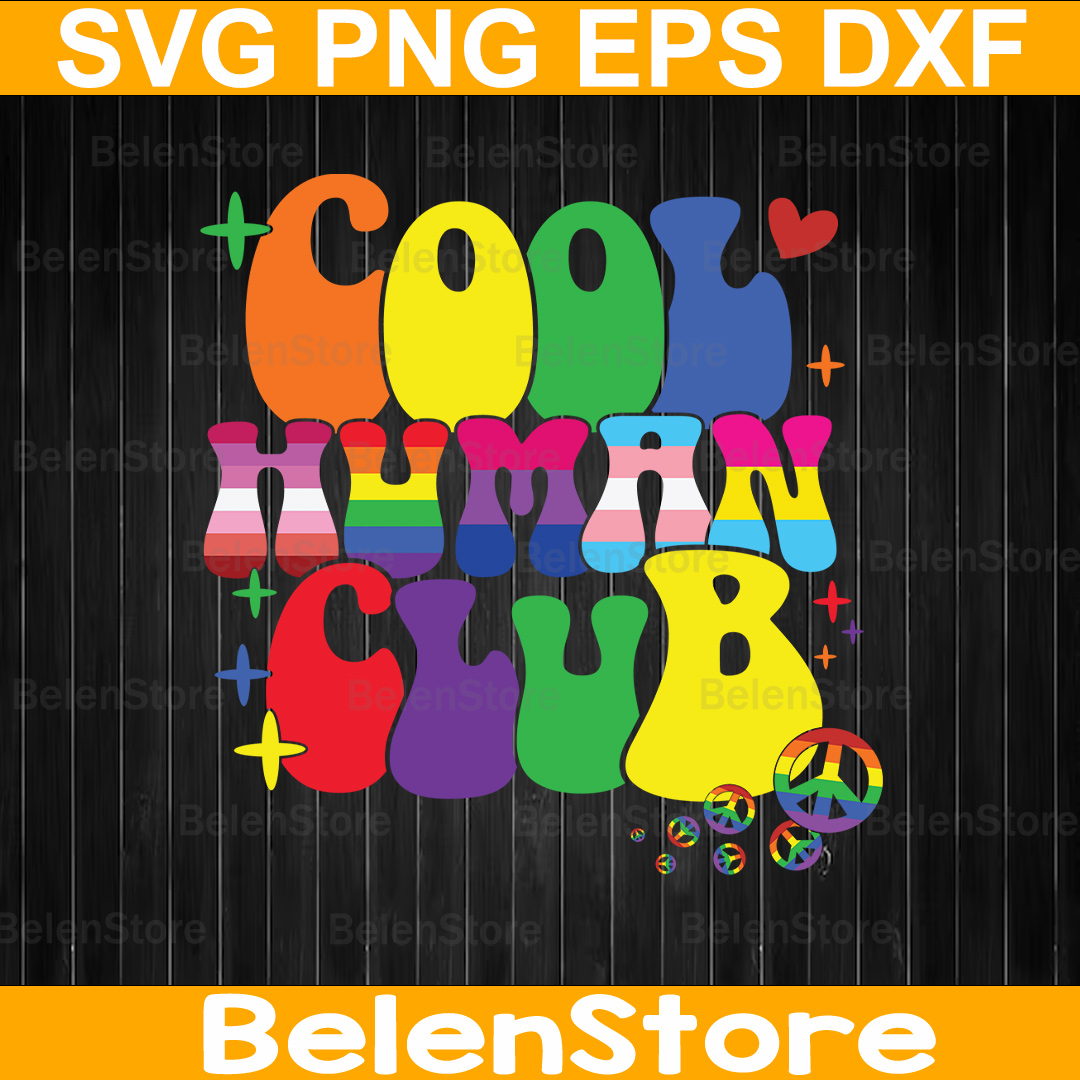 Cool Human Club Svg, LGBT Pride Svg, Transgender Svg, Cricut | Inspire ...