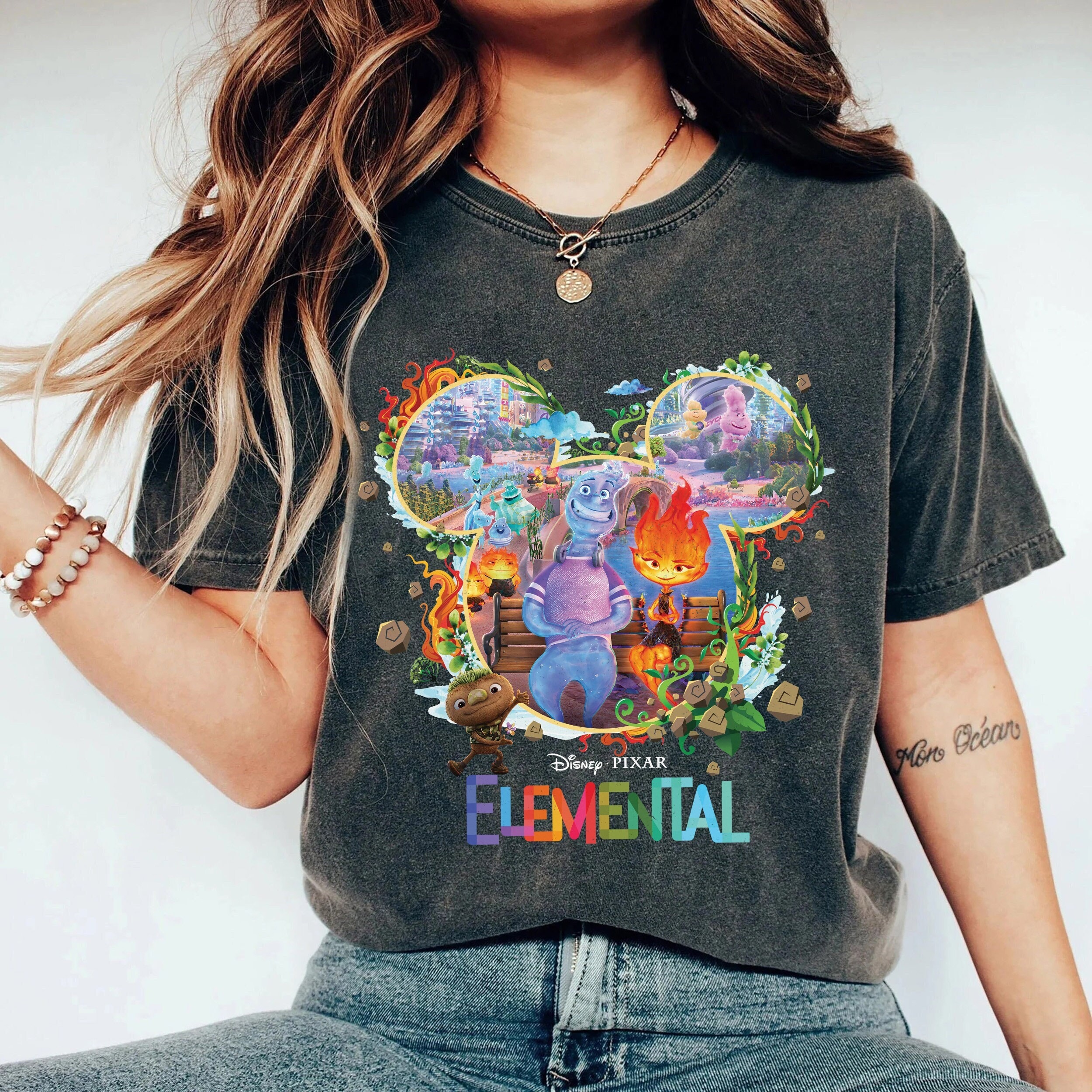 Disney Elemental 2023 Comfort shirt, Disney Pixar - Inspire Uplift