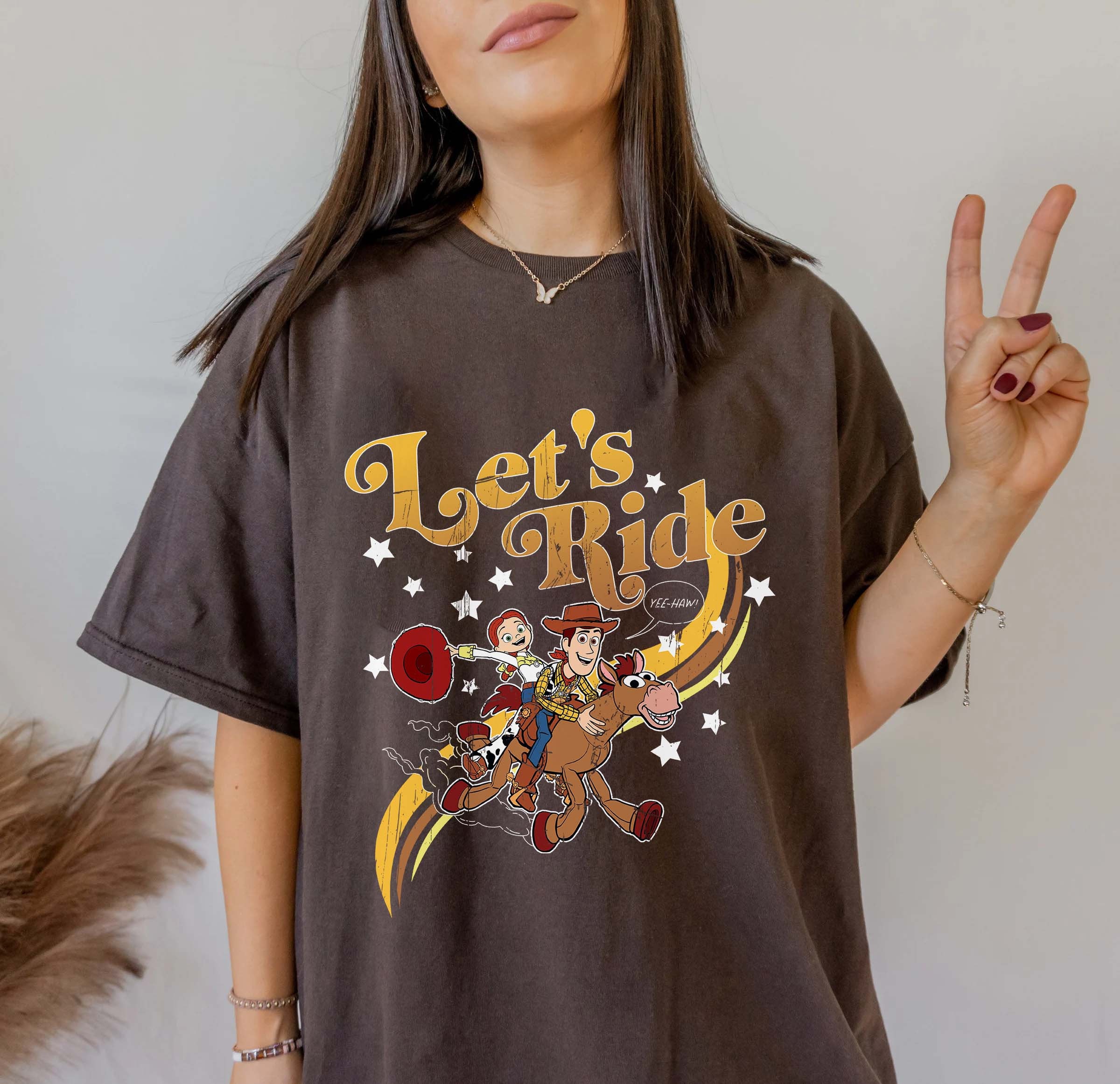 Disney Toy Story Jessie & Woody Lets Ride Shirt, D | Inspire Uplift