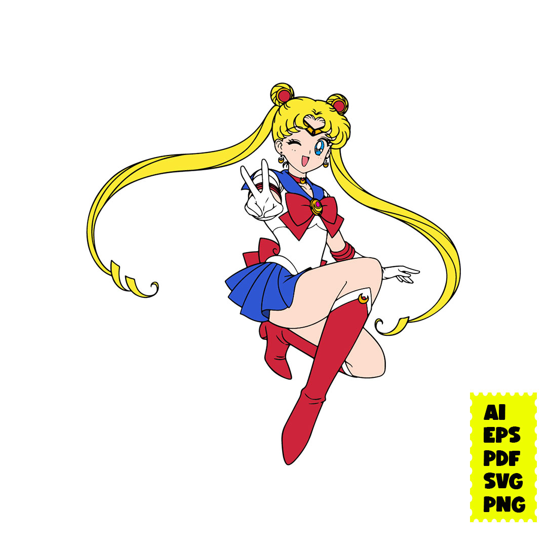 Sailor Moon Svg, Mitsuishi Kotono Svg, Sailor Moon Character | Inspire ...