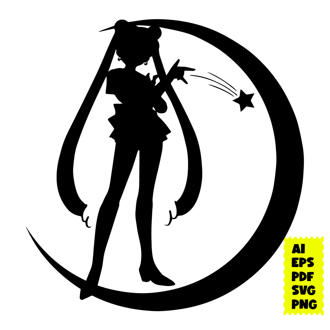Sailor Moon Svg, Sailor Moon Outline Svg, Moon Svg, Sailor M | Inspire ...