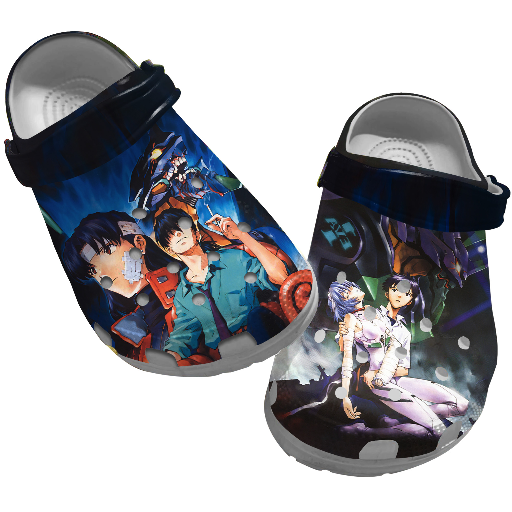 Anime Crocs, Neon Genesis Evangelion Clog Shoes Unisex, Anim - Inspire ...