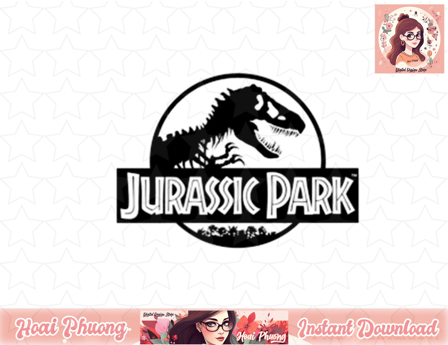 Jurassic Park Classic Black Left Chest Logo Graphic png, ins | Inspire ...