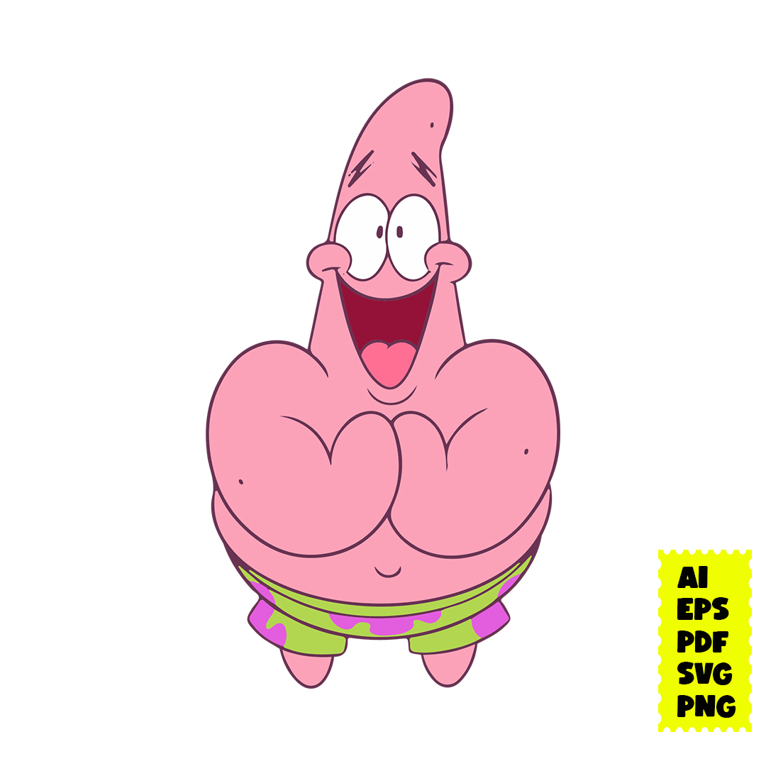 Patrick Svg, Patrick Star Svg, Patrick Funny Svg, Spongebob | Inspire ...