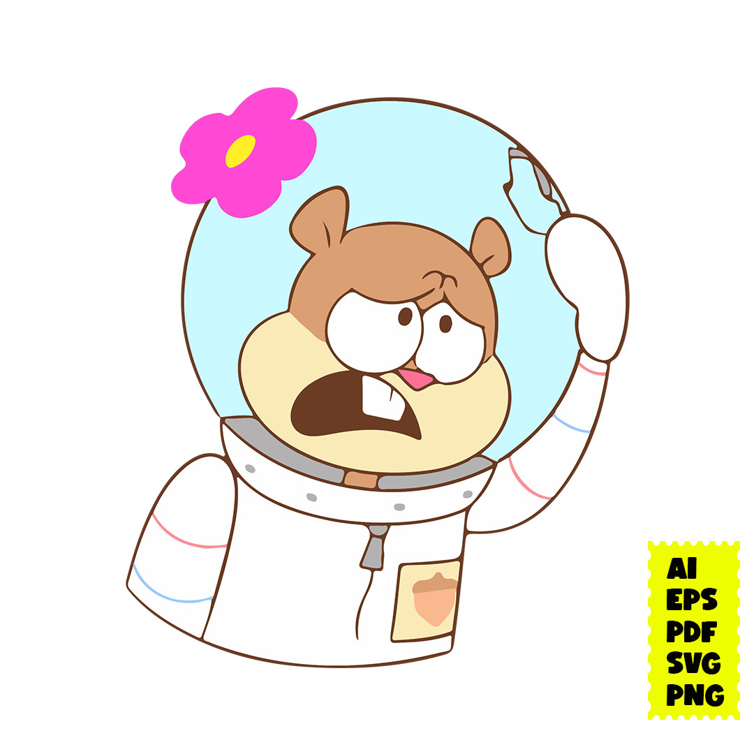 Sandy Cheeks Svg, Squirrel Svg, Flower Svg, Spongebob Svg, B - Inspire ...