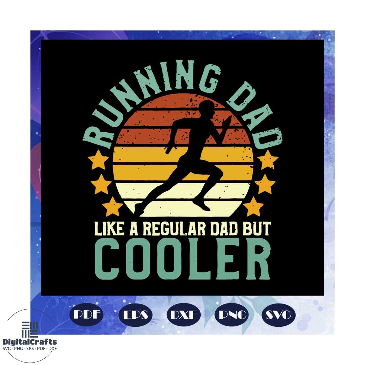 Running dad like a regular dad but cooler svg, running dad s | Inspire ...