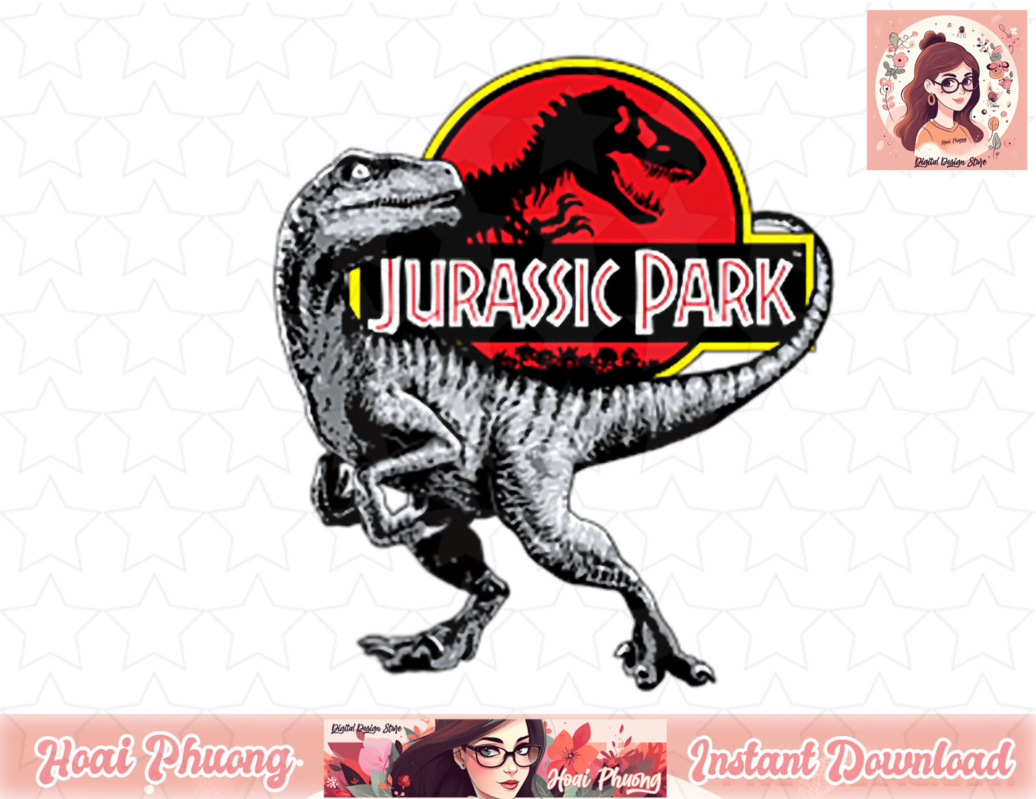 Jurassic Park Logo On Raptor s Tail Pocket png, instant down | Inspire ...