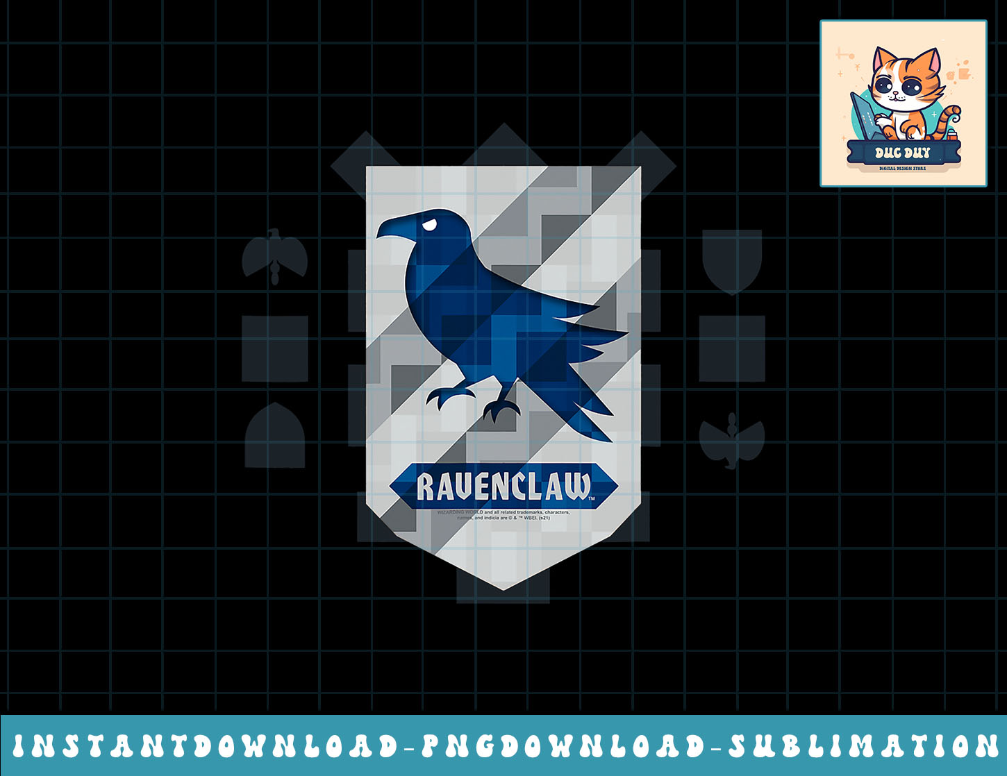 Harry Potter Abstract Ravenclaw House Shield png, sublimate, | Inspire ...