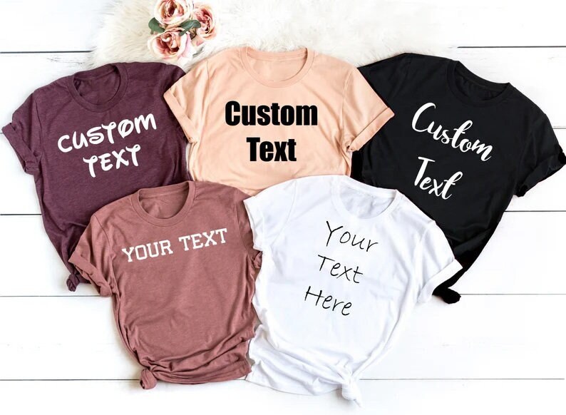 Custom Shirt, Custom Shirts, Custom T-shirt, Personalized T- | Inspire ...