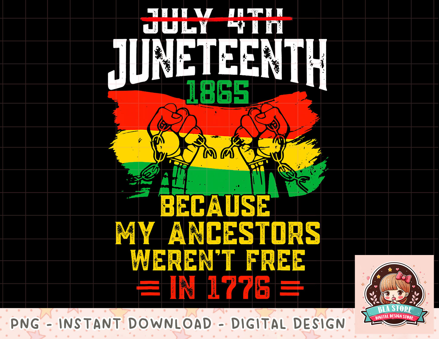 July 4th Juneteenth 1865 Because My Ancestors June Teenth pn | Inspire ...