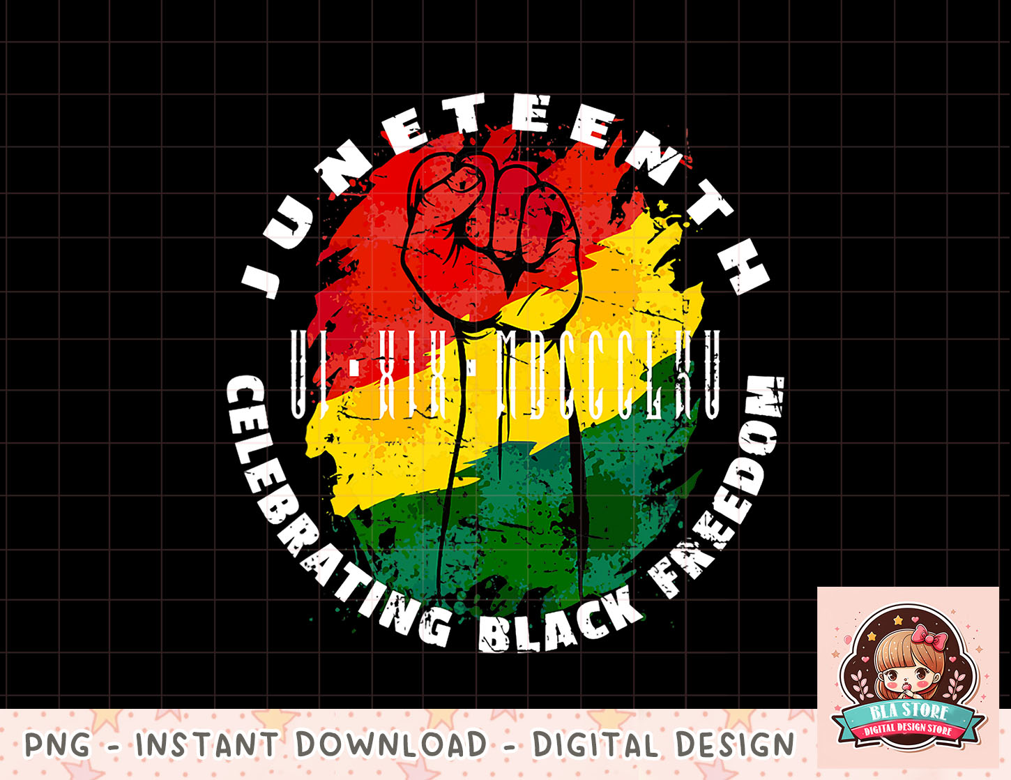 Juneteenth Celebrating Black June 19th 1865 Roman Numeral pn | Inspire ...