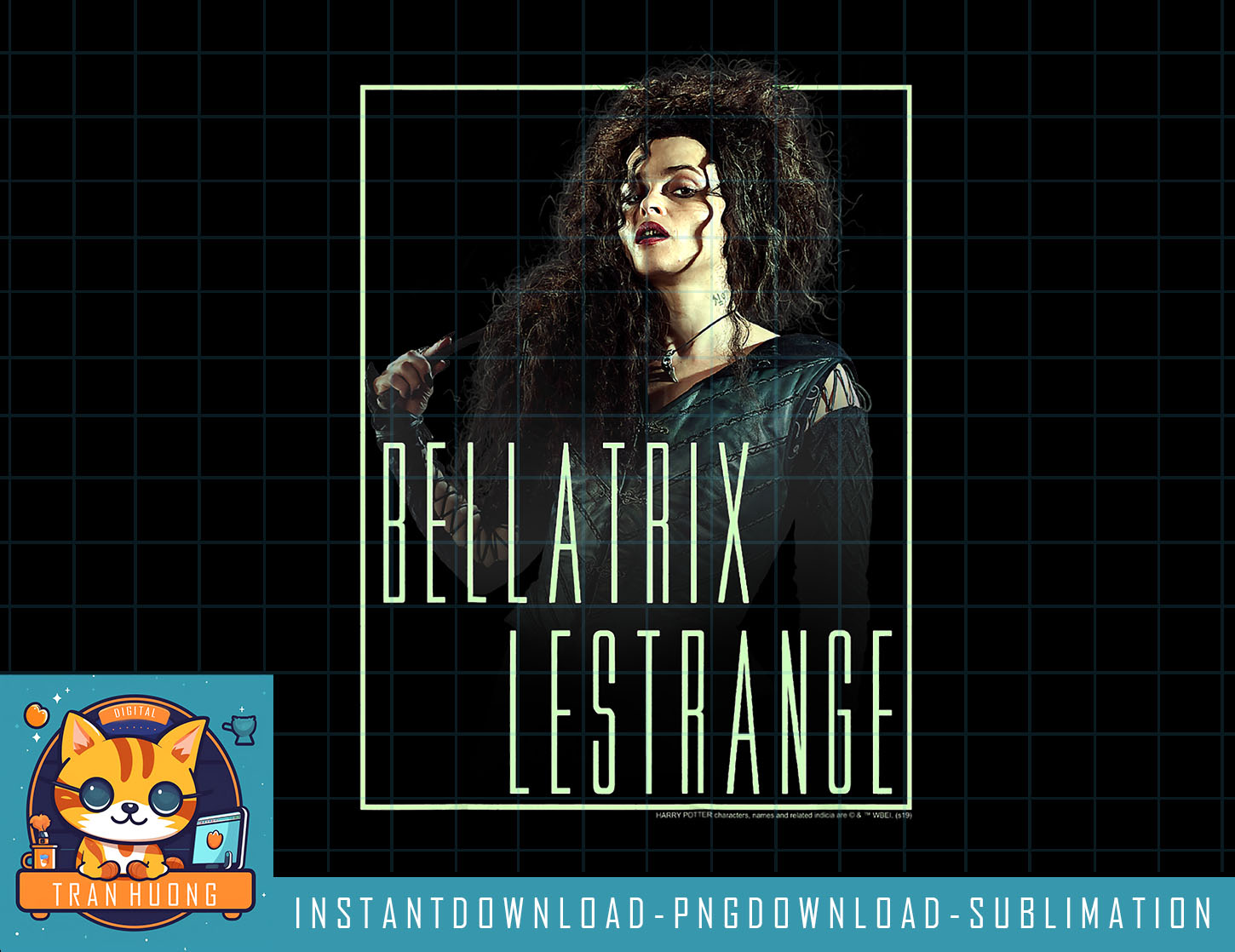 Kids Harry Potter Beatrix Lestrange Framed Photo png, sublim | Inspire ...