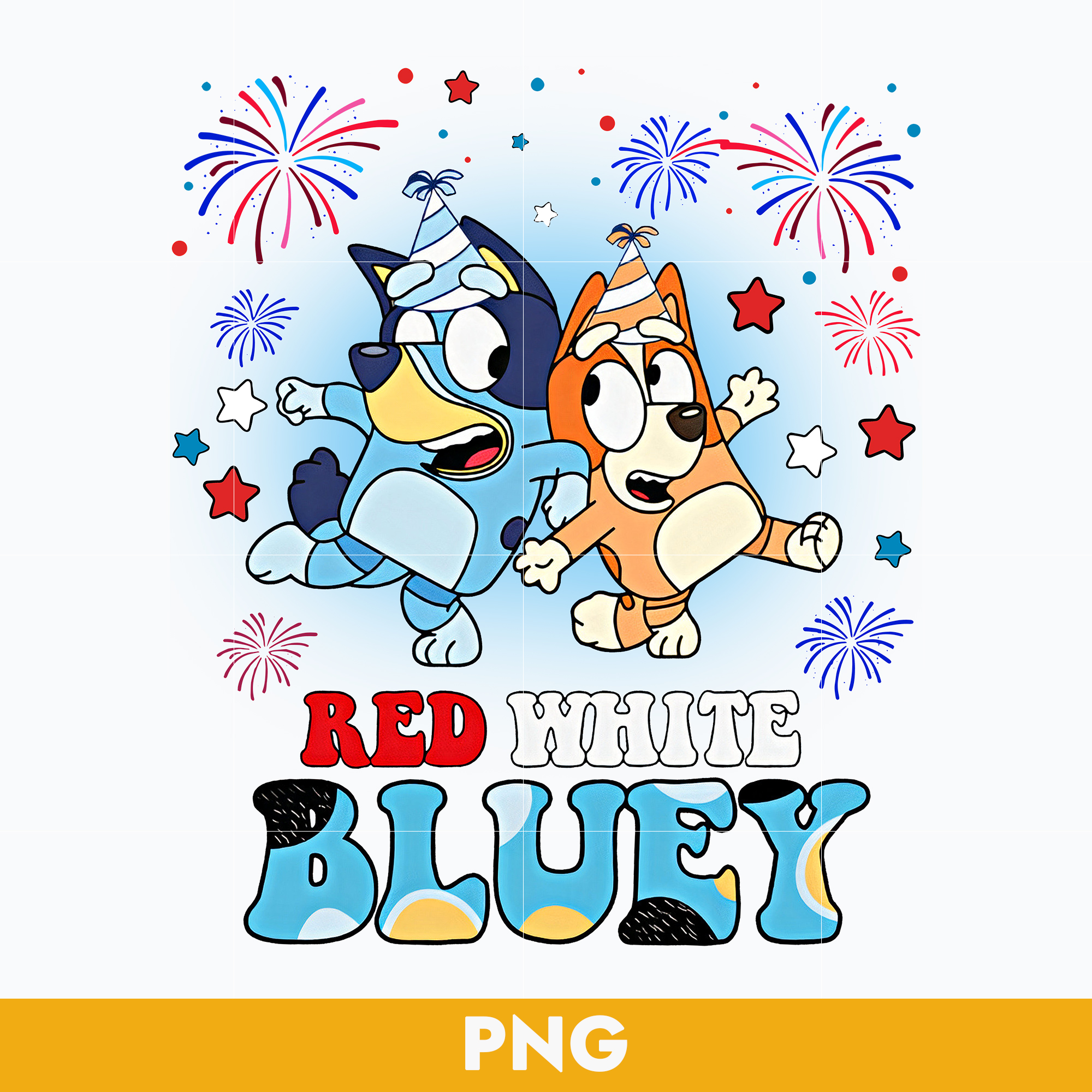 Red White Bluey Png, Bluey Happy 4th Of July Png, 4th Of Jul | Inspire ...