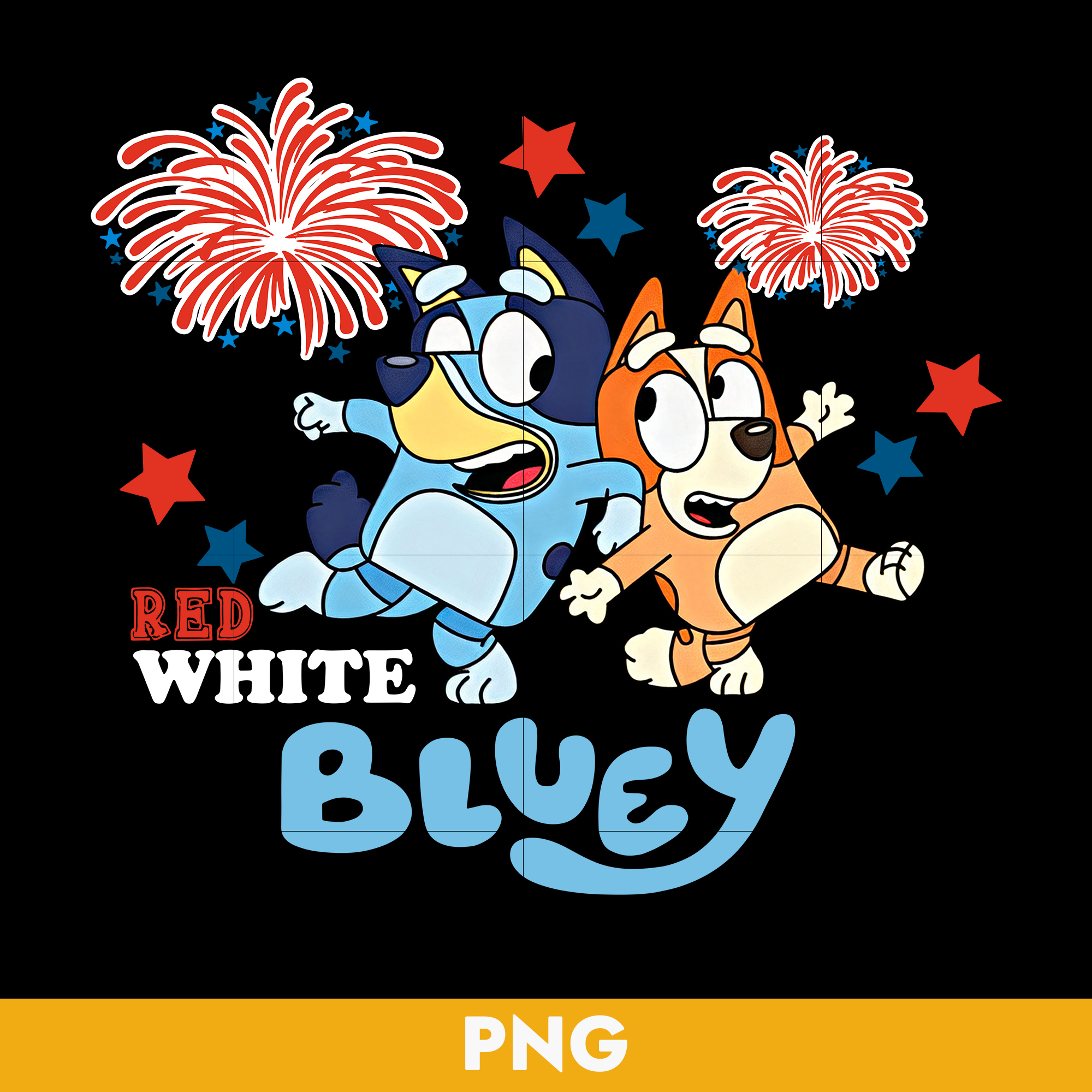 Red White Bluey Png, Bluey Happy USA Png, 4th Of July Png, B | Inspire ...