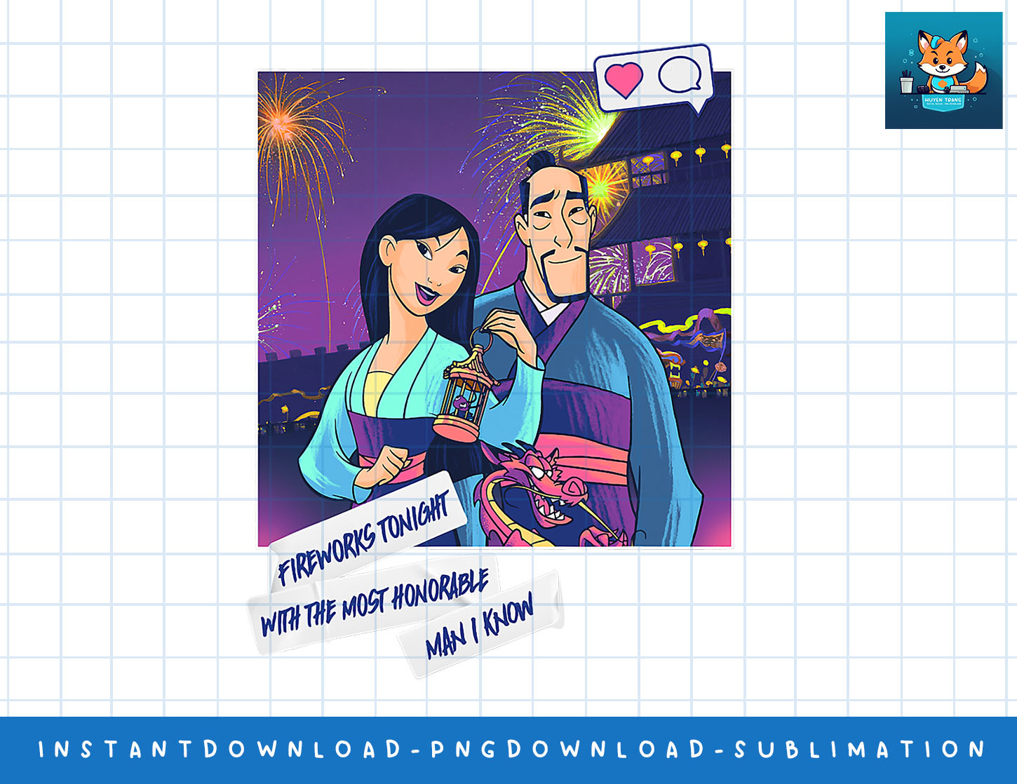 Disney Princess Mulan Fireworks Group Poster png, sublimate, | Inspire ...