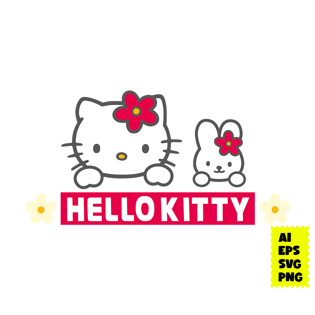 Hello Kitty Svg, Kawaii Kitty Svg, Kitty Svg, Kawaii Svg, Cu | Inspire ...