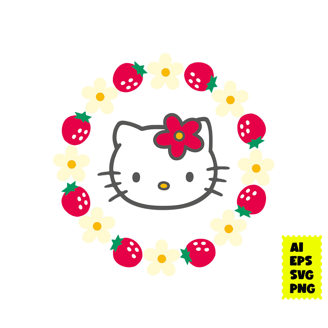 Hello Kitty Face Svg, Kawaii Svg, Kawaii Kitty Svg, Cute Cat | Inspire ...