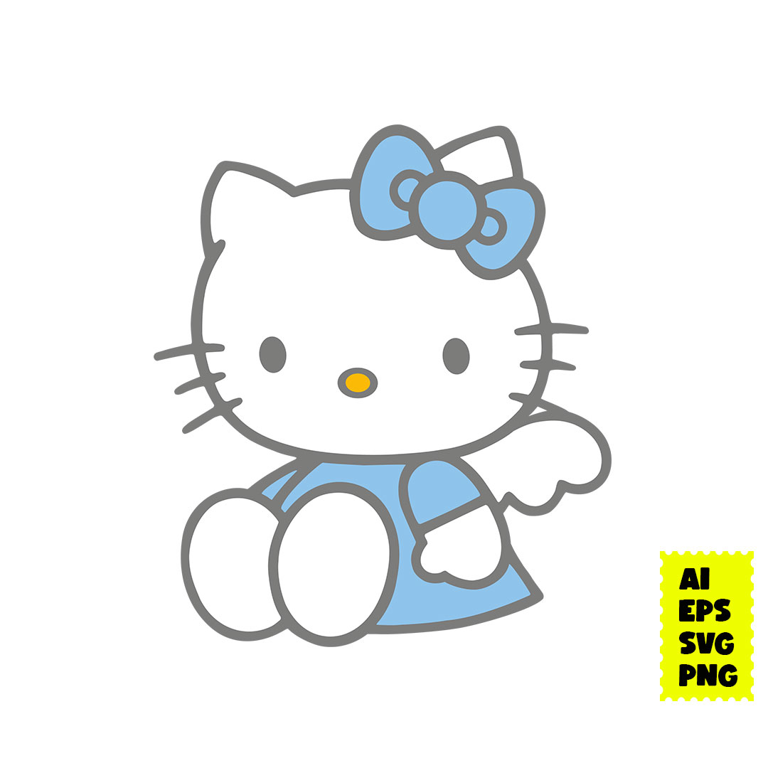 Kitty Svg, Kawaii Kitty Svg, Hello Kitty Svg, Cute Cat Svg, | Inspire ...