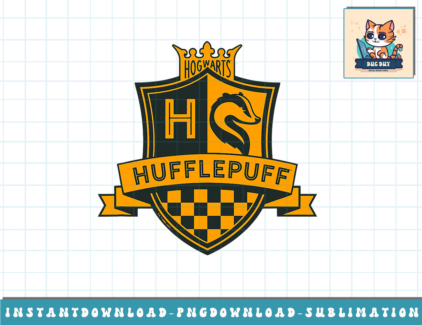 Harry Potter Deathly Hallows 2 Hufflepuff Crest Banner png, | Inspire ...
