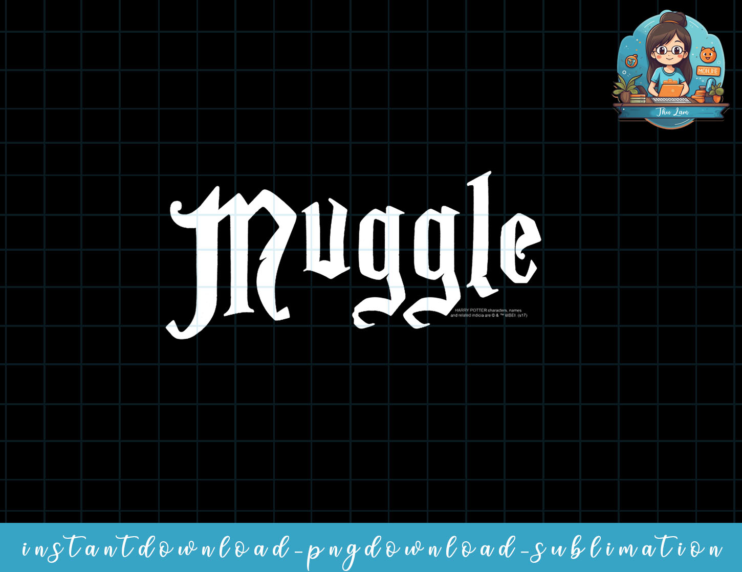 Harry Potter White Muggle Logo png, sublimate, digital downl | Inspire ...