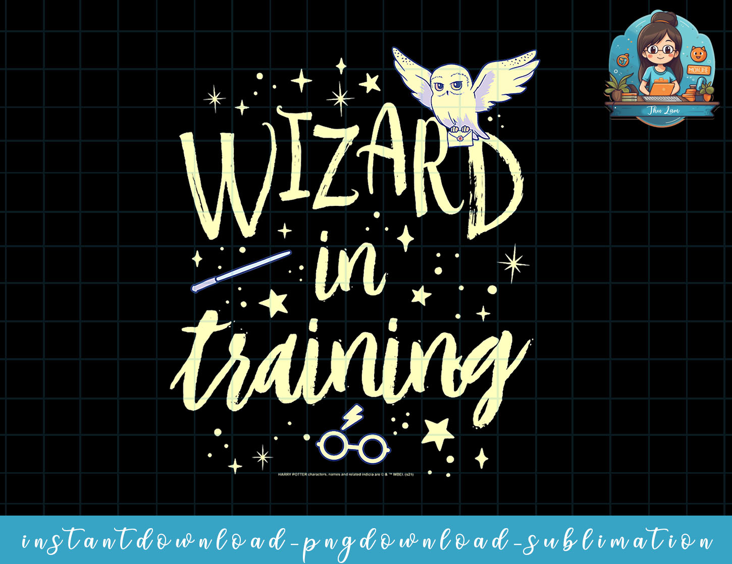 Harry Potter Wizard In Training Text Stack png, sublimate, d - Inspire ...