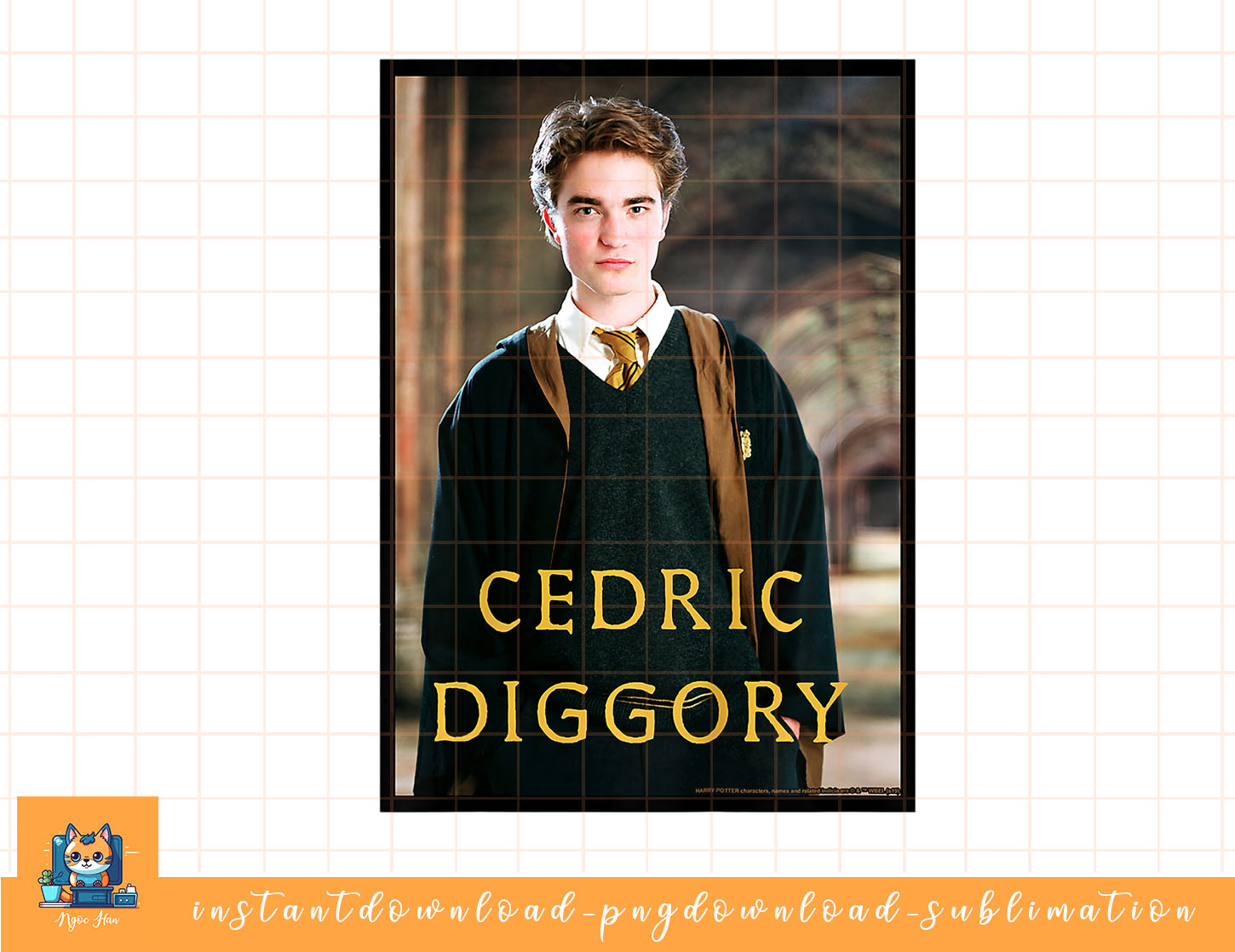 Kids Harry Potter Cedric Diggory Framed Photo png, sublimate | Inspire ...